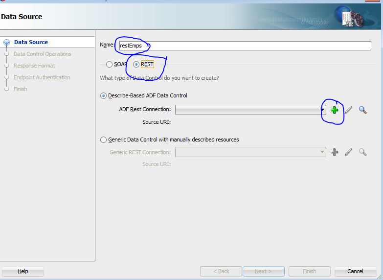 Oracle Adf Consume Json Based Adf Rest Services In Adf 12 2 1 With Rest Data Control