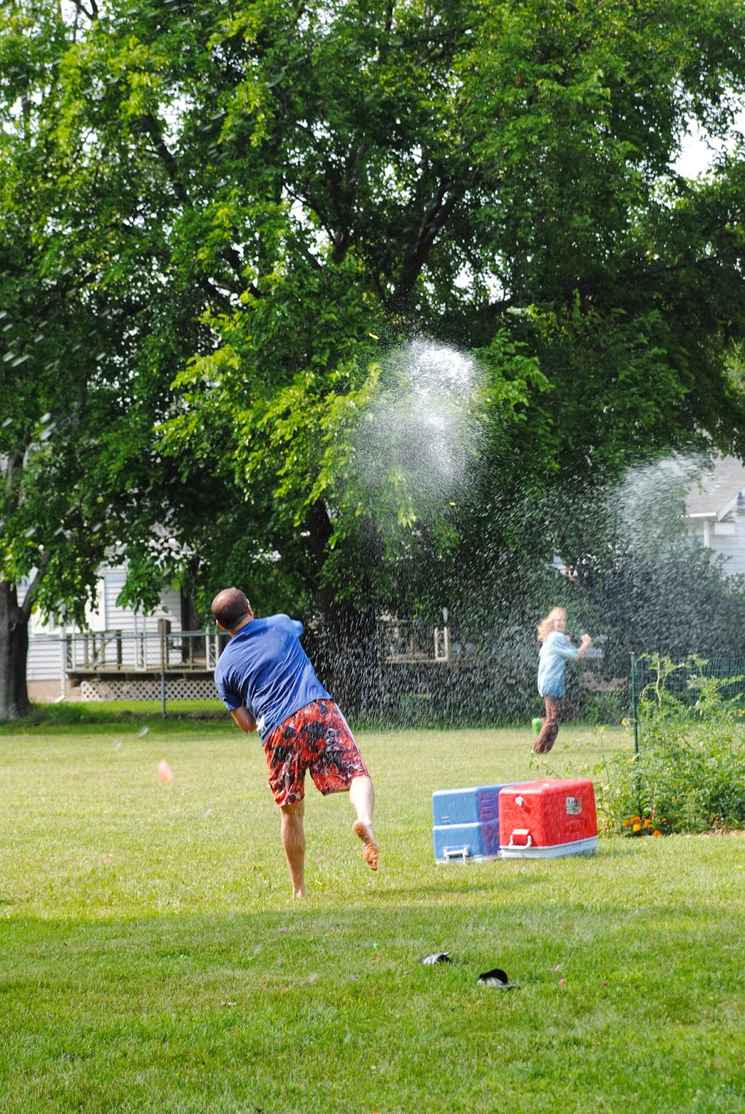 Stick Pony Creations: Water Fight - Our Neighborhood Summer Party