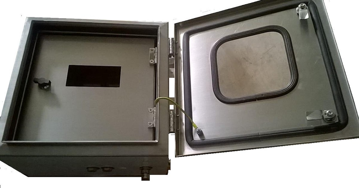 SWATEK: Panel Box Double Door Stainless Steel