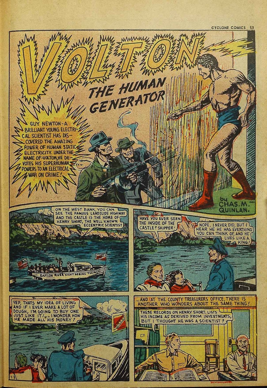 Four-Color Shadows: Volton-Charles M. Quinlan-1940