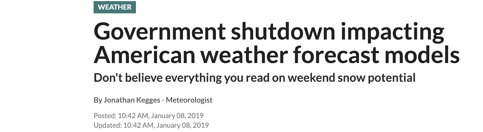 Cliff Mass Weather Blog: Is the U.S. Government Shutdown Hurting ...