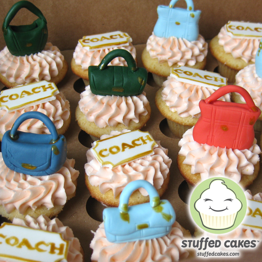 Stuffed Cakes: Coach Purses Mini Cupcakes
