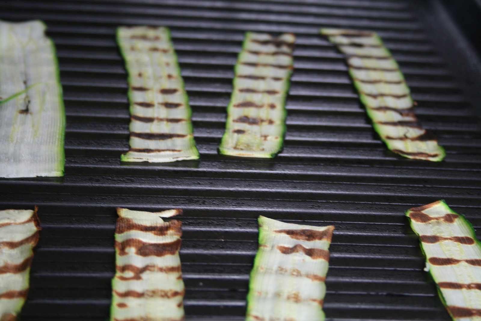 Striped Marinated Zucchini Carpaccio