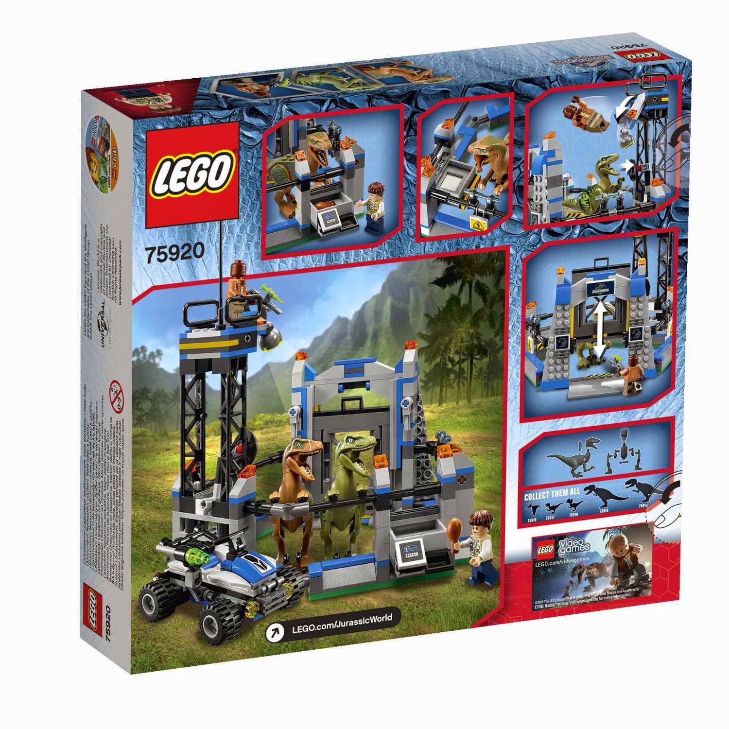 LEGO gosSIP: 080515 LEGO 75920 Raptor Escape box art and pictures