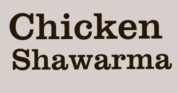 Chicken Shawarma - RF chicken