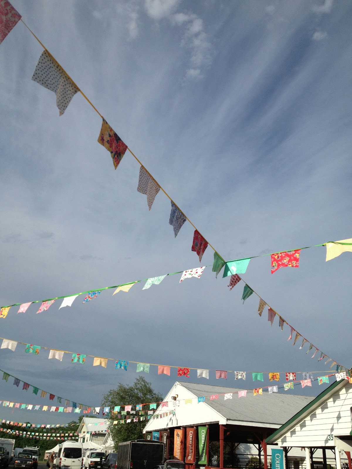 ModernJune: Oilcloth Fair Flags for Country Living