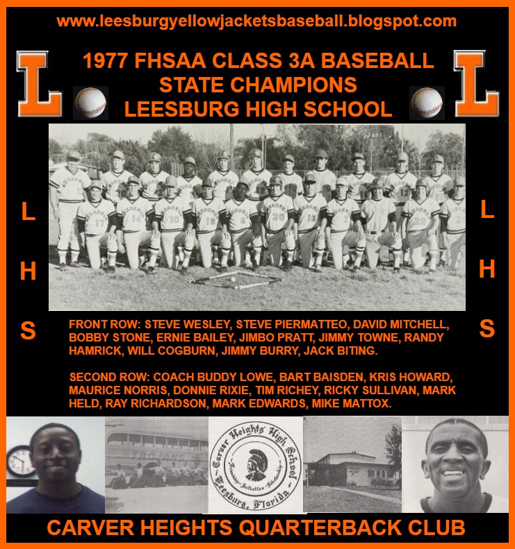 Leesburg Yellow Jackets Baseball News: 1977 FHSAA Class 3A Baseball ...