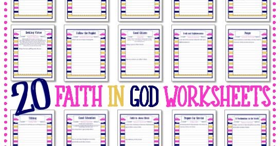 Primary Activity Ideas: Activity Days Faith in God Worksheets