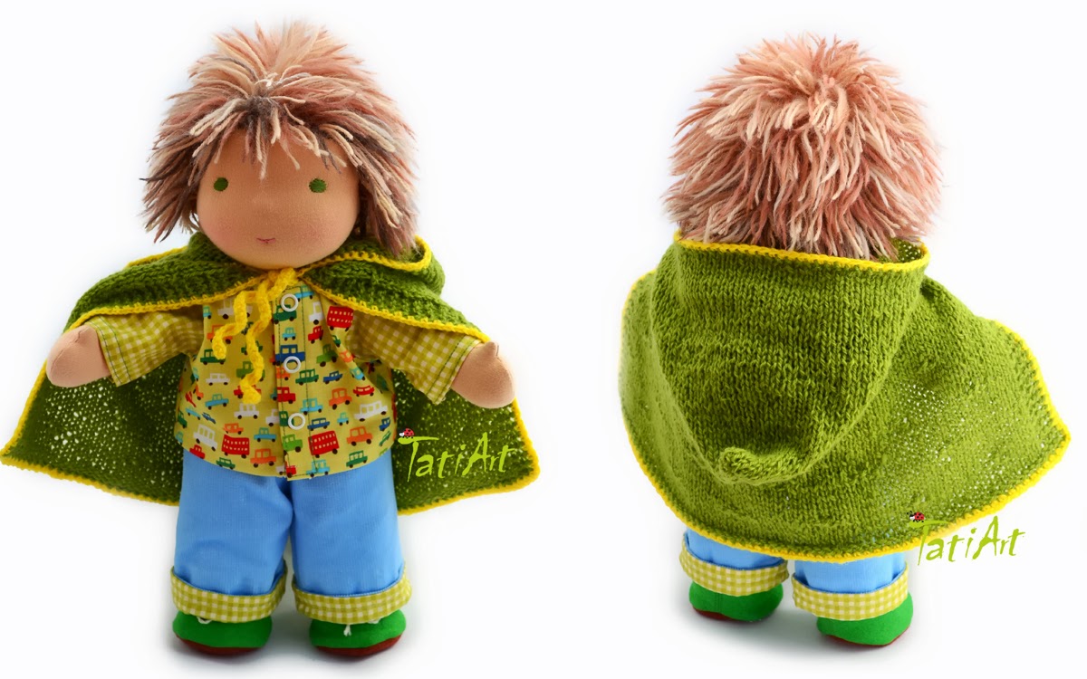 © TatiArt. Natural dolls and toys.: Адриан, 35см / Adrian, 14"
