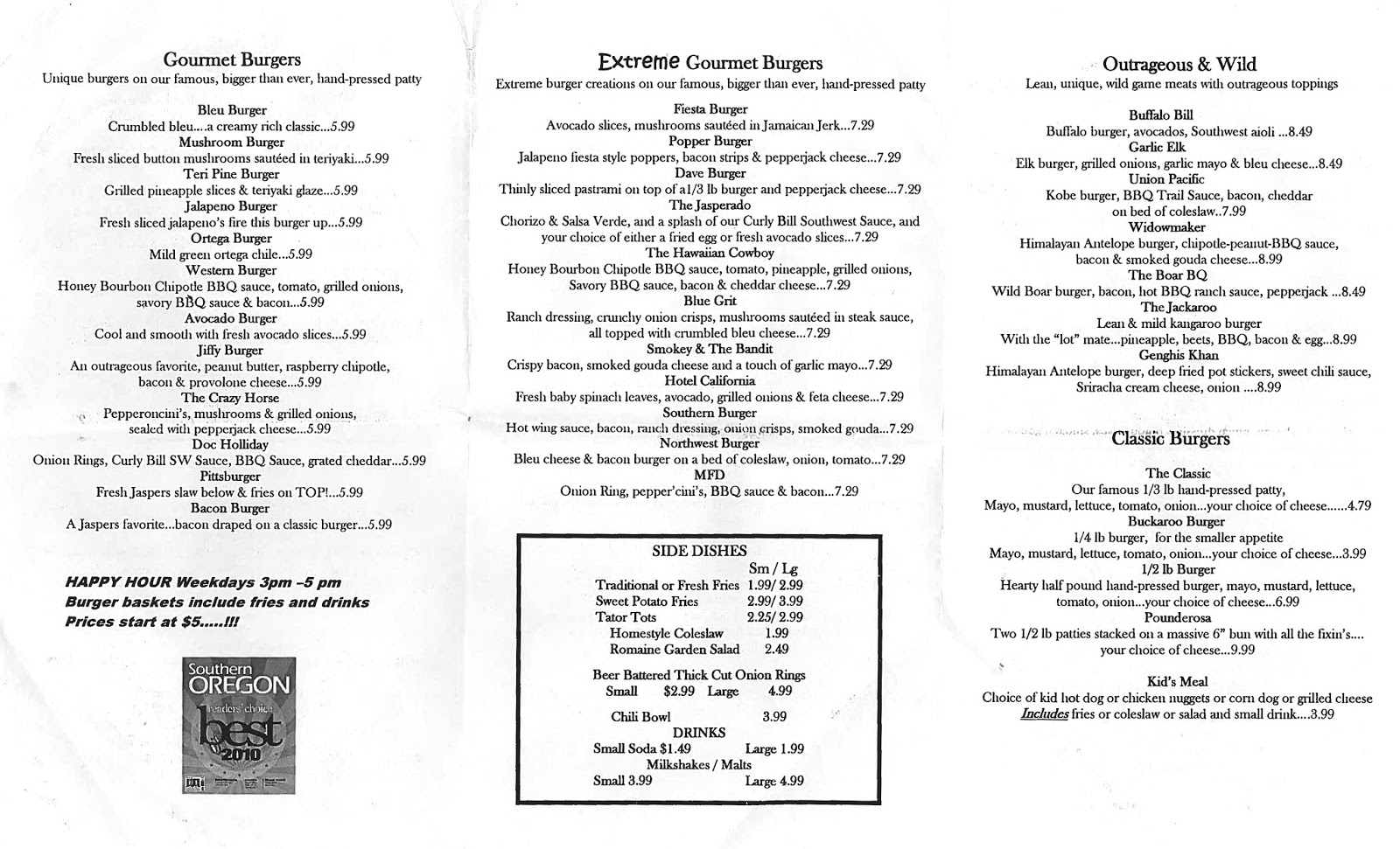 Montana Eats: Jasper's - Medford, Orego