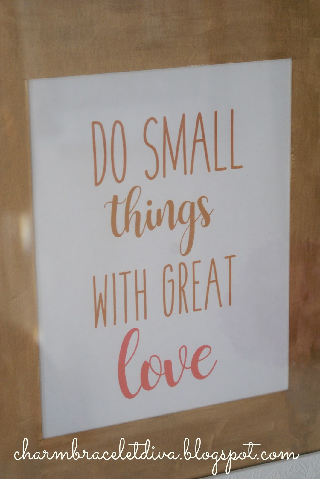 Our Hopeful Home: Sunday's Free Printable: Do Small Things With Great Love