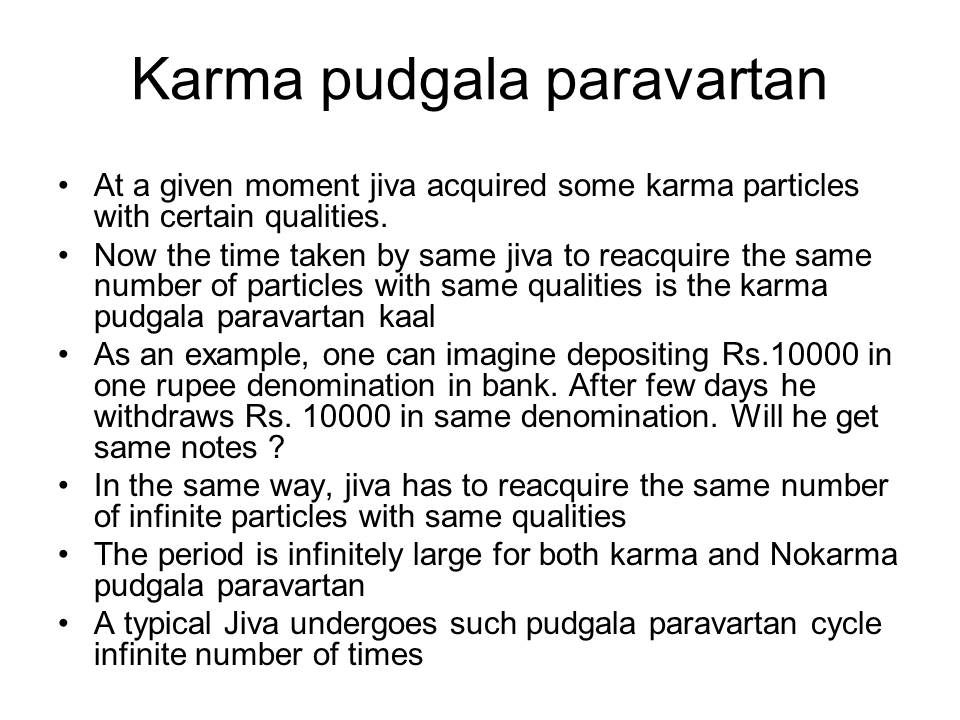 Jainism: Panch Paravartan : The Transmigration Cycle