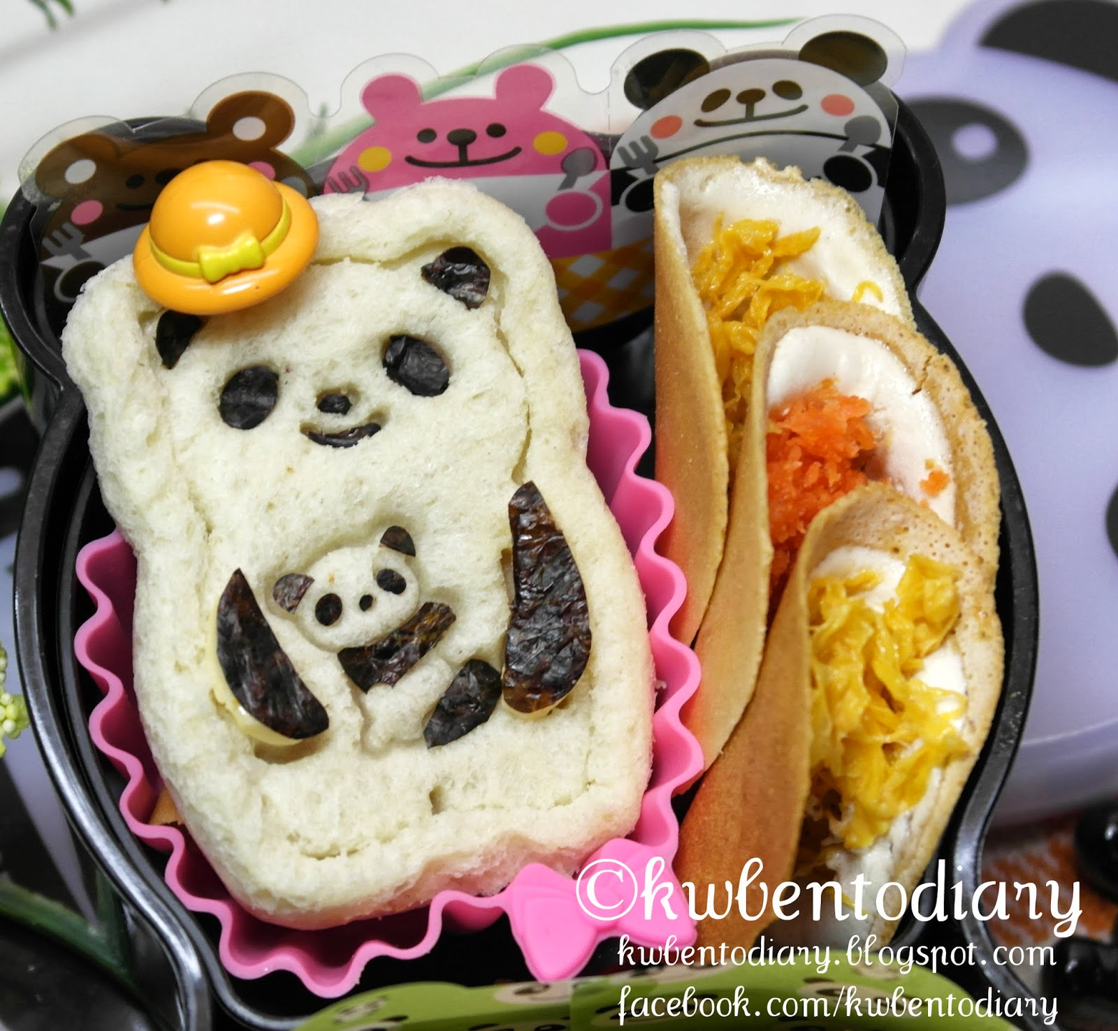 Karenwee's Bento Diary: Bento#Nov08~Cutezcute Animal Palz Mini Panda