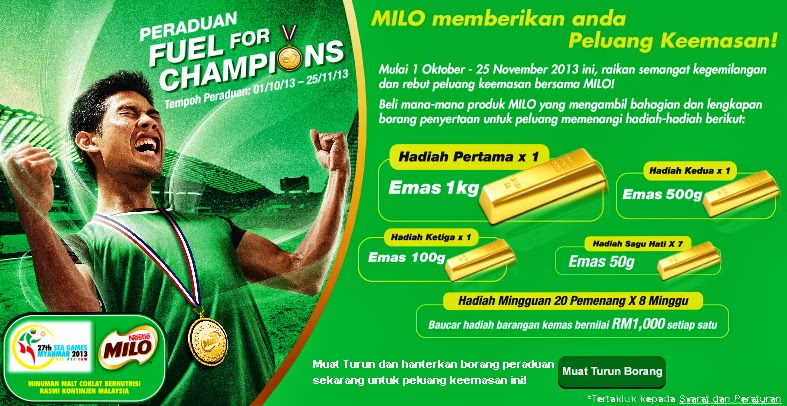 My Complete Contest (Malaysia): Milo Fuel For Champions Contest (Malaysia)