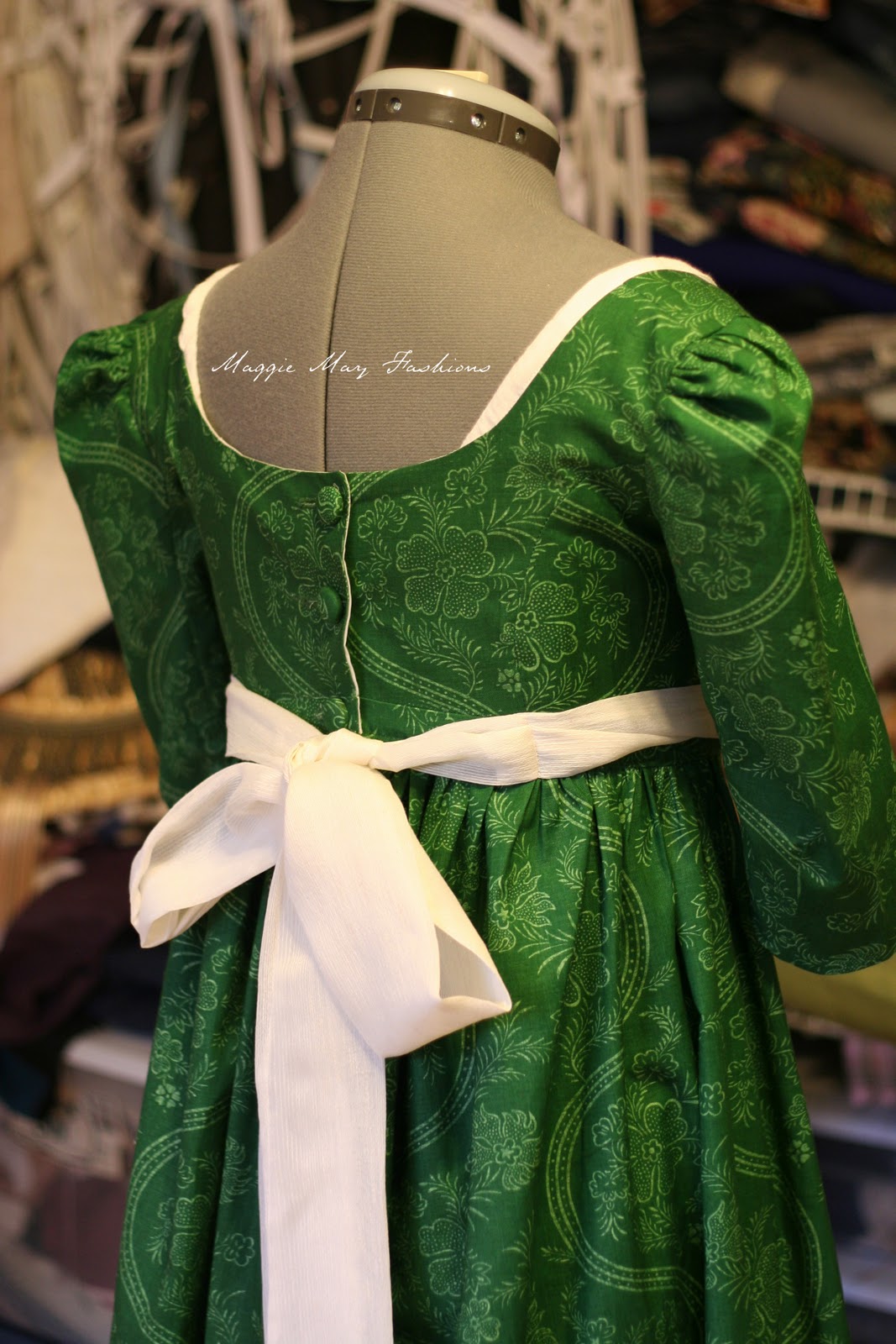 Regency Era day dress – Maggie May Clothing- Fine Historical Fashion