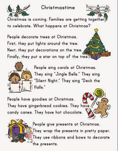 Η γωνιά των εκπαιδευτικών του Γυμνασίου Νέας Ζίχνης: Christmas Time Text