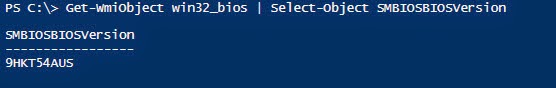 JoeJoeInc.com: How to get the BIOS version using Powershell