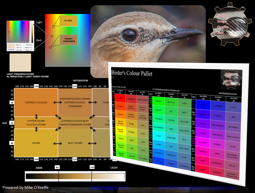 Birding Image Quality Tool: Colour - Resolution and Colour Sampling