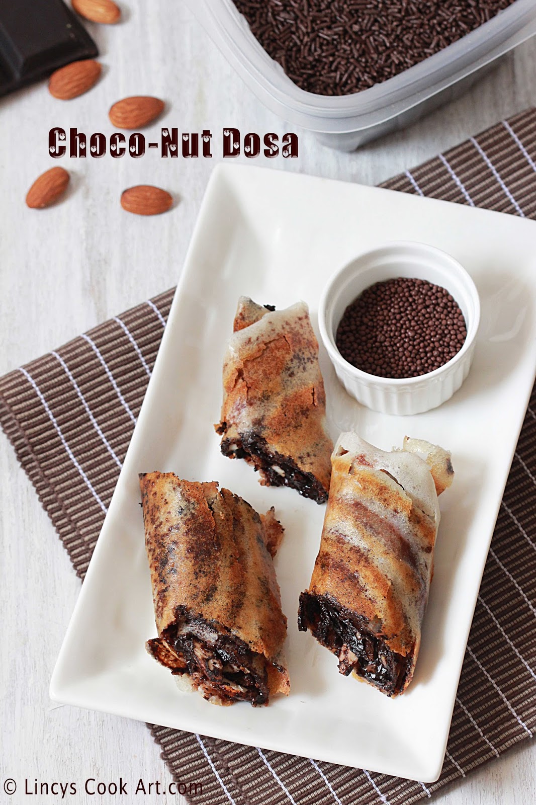 Choco-Nut Dosa ~ Lincy's Cook Art