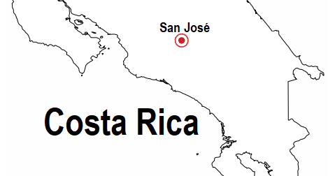 Blog de Biologia: Costa Rica Map coloring page