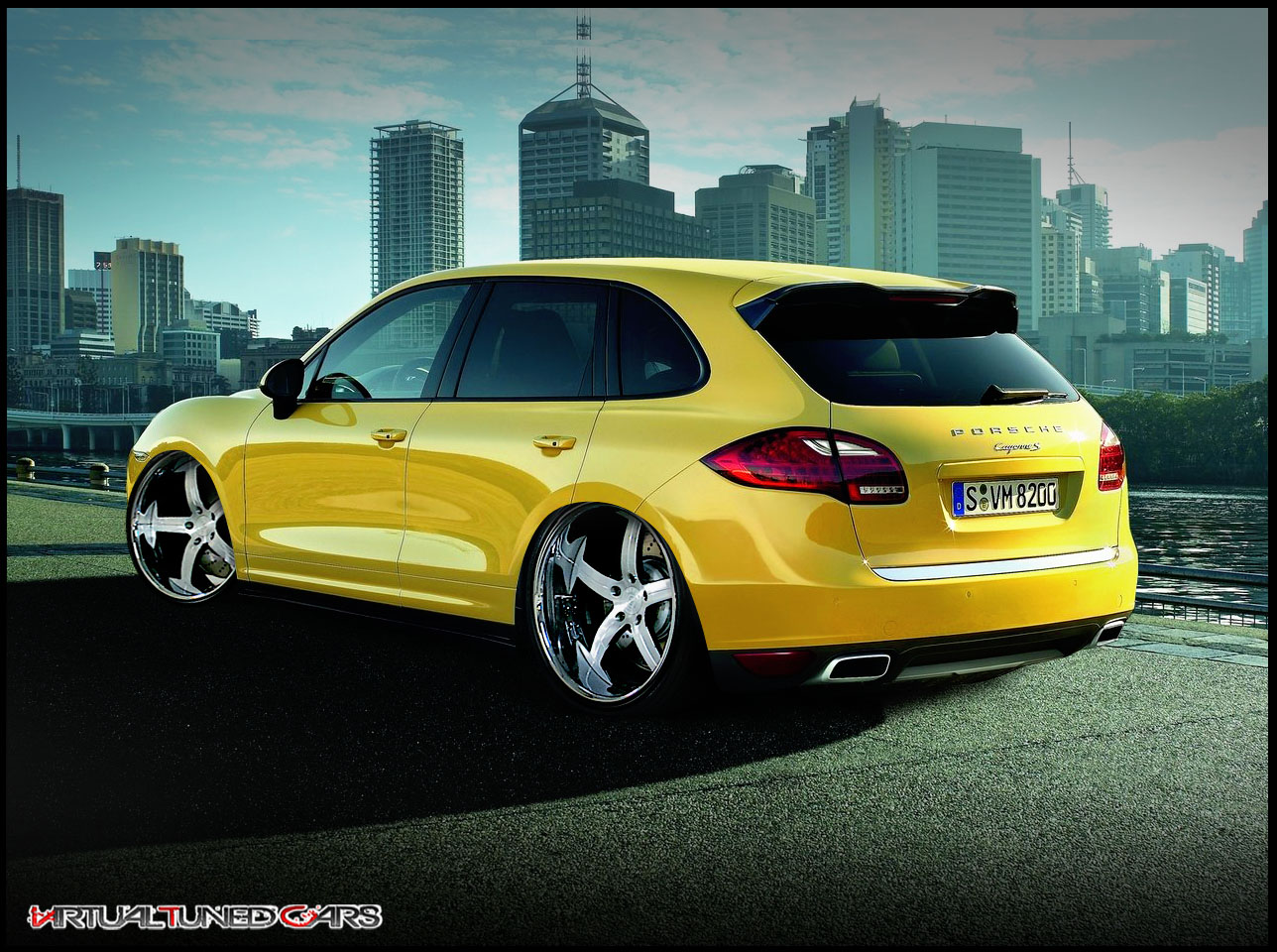 Carros: papéis de parede/wallpapers: Porsche Cayenne rebaixada e DUB ...