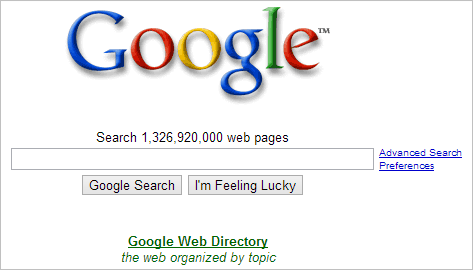 Google Search Website Changes Over 15 Years