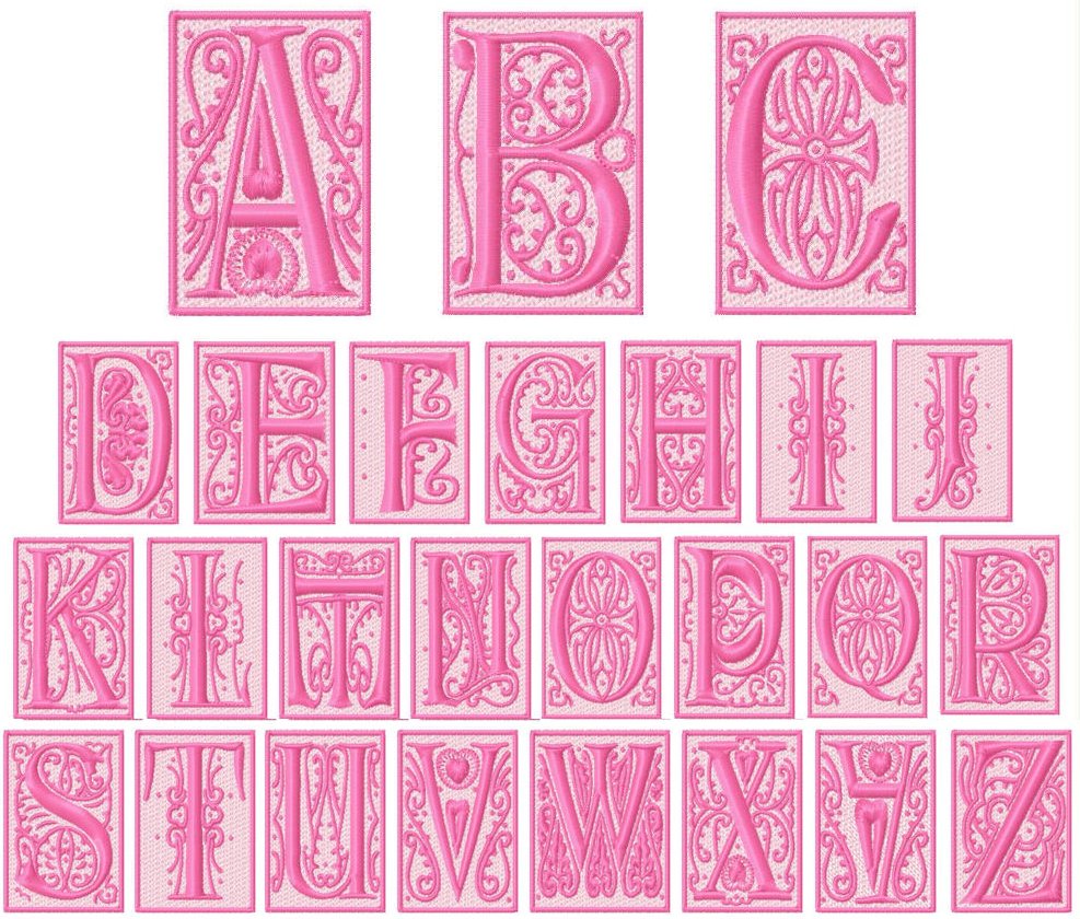 Ragg Baggs: Lace Monogram Letters