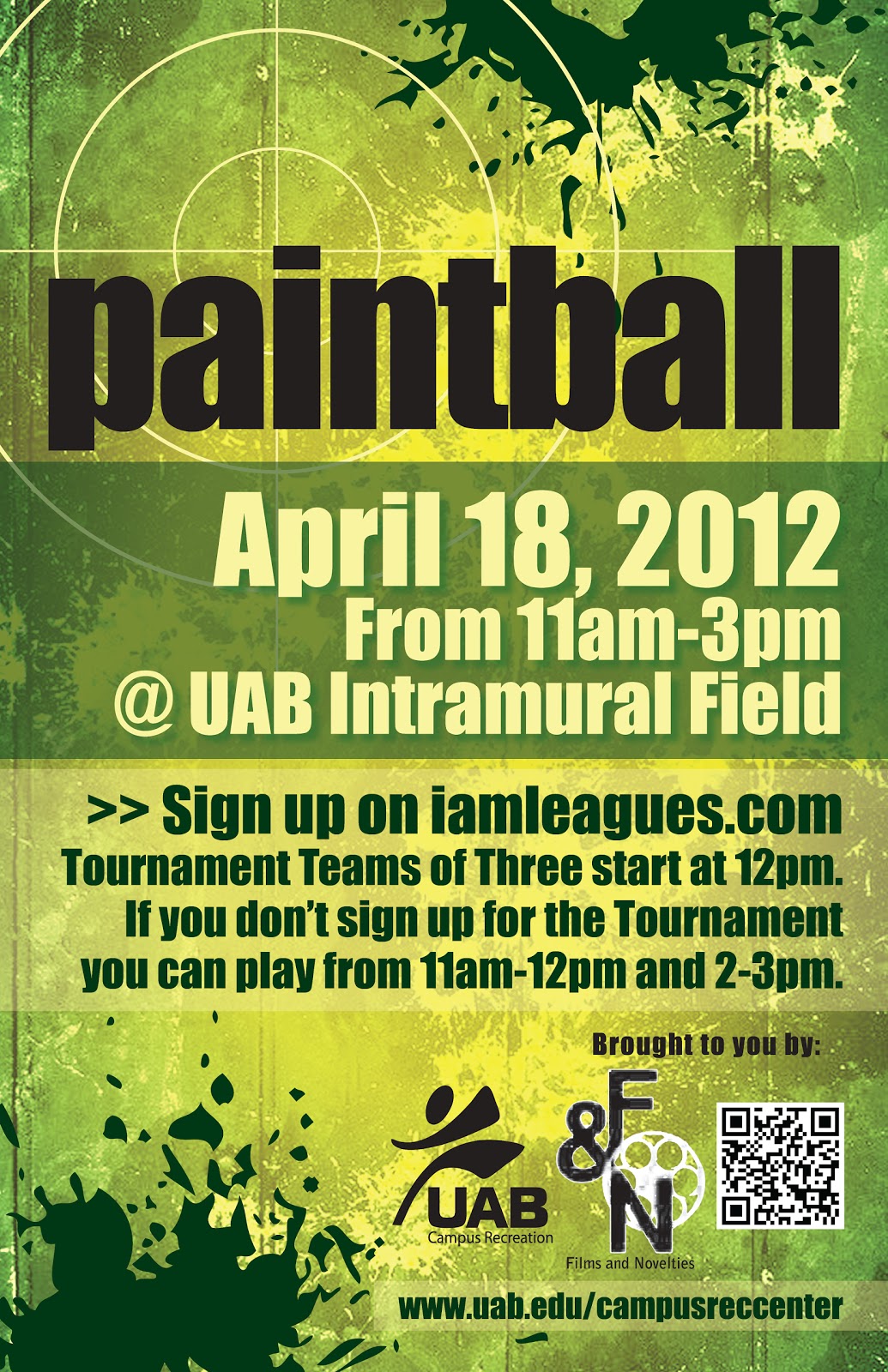 Miranda McPherson's Blog: Paintball Poster