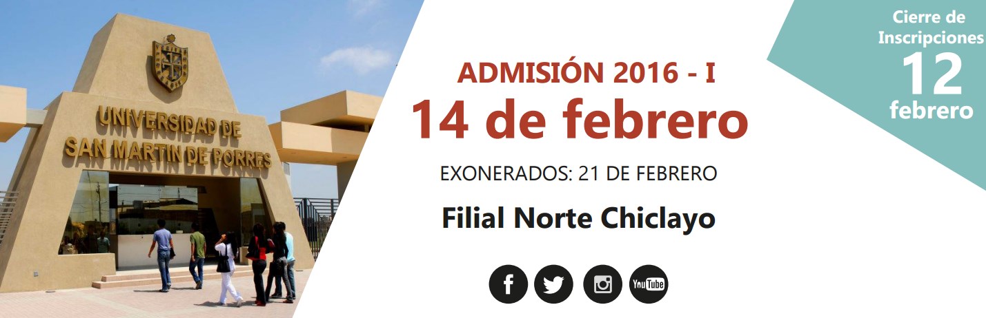 USMP Examen de Admisión Ordinario 2016-I del 14 de Febrero 2016 ...