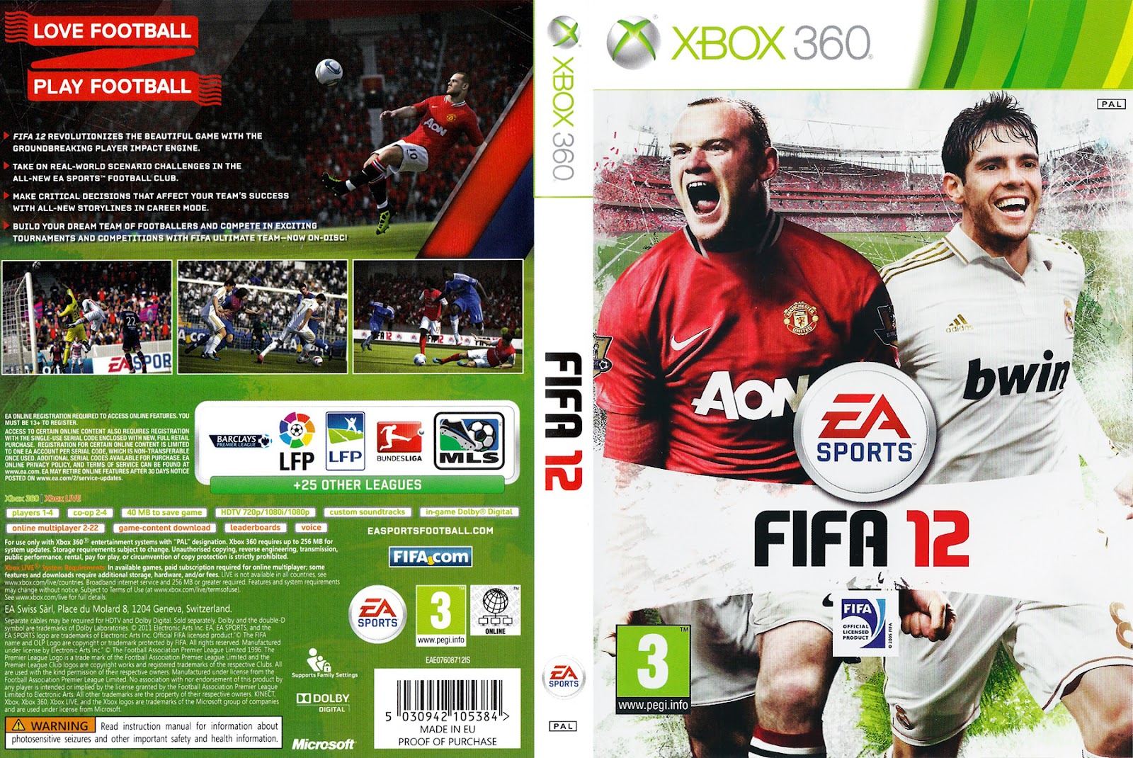 ULTIMATE CAPAS: Fifa 12 - Capa + Label