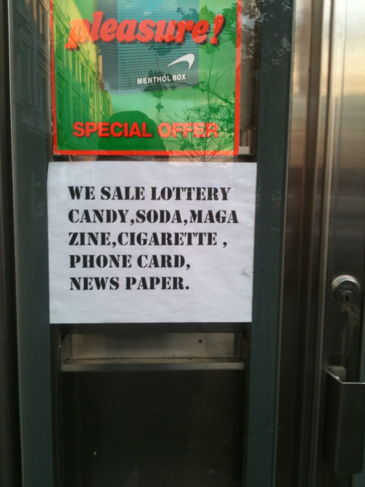 Bad Signage Blog: Doing Our Part: Update!