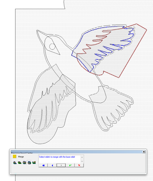 Last steps to create the crest relief - Precision Board