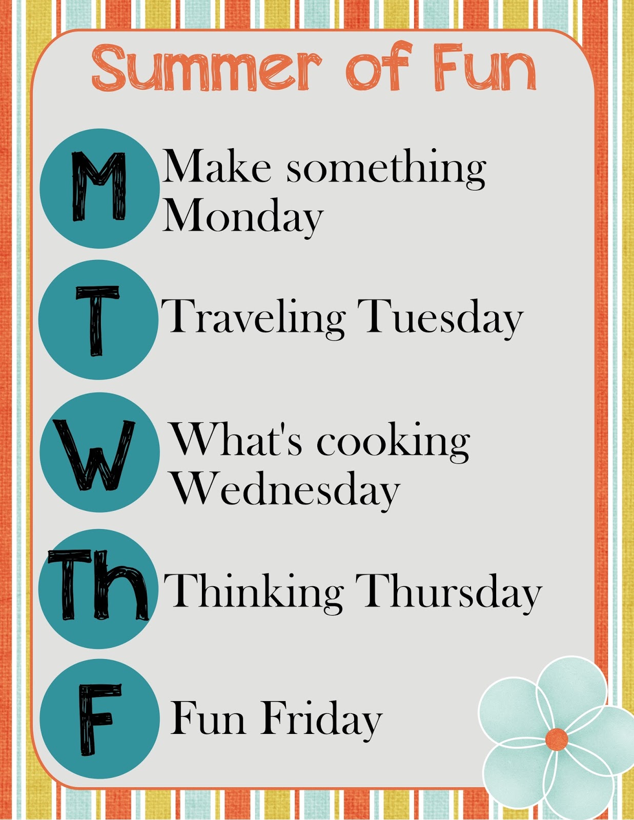 The Cozy Red Cottage: Summer of Fun Plan