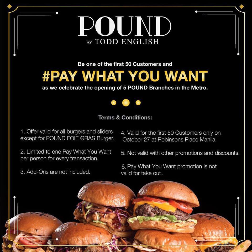 Manila Shopper: POUND Robinsons Manila Opening Promos: til Nov 2017