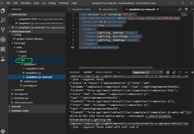 Lightning Web Component(LWC) Setup and Example Component