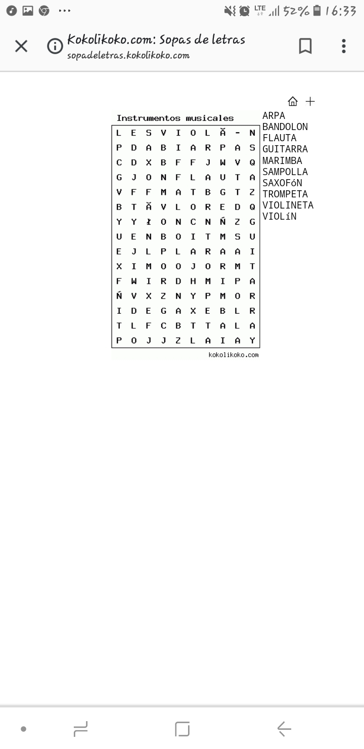 SOPA DE LETRAS KOKOLIKOKO