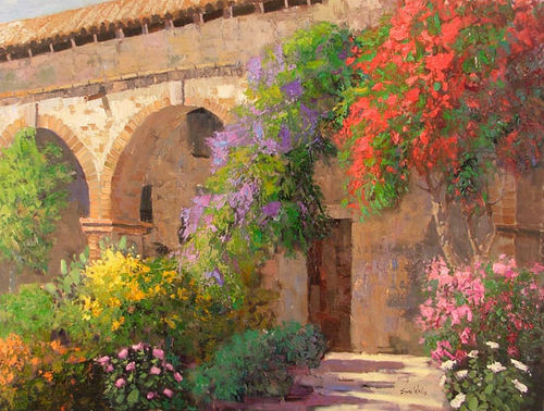 beautiful landscape oil paintings by Sean Wallis ~ art craft projects