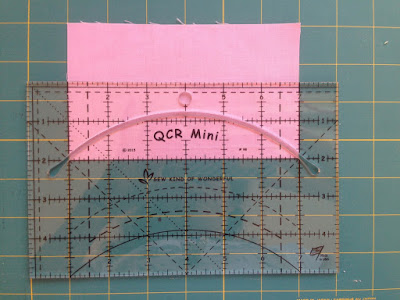 einfach bunt...: Einfacher Block mit dem Mini Quick Curve Ruler- Anleitung