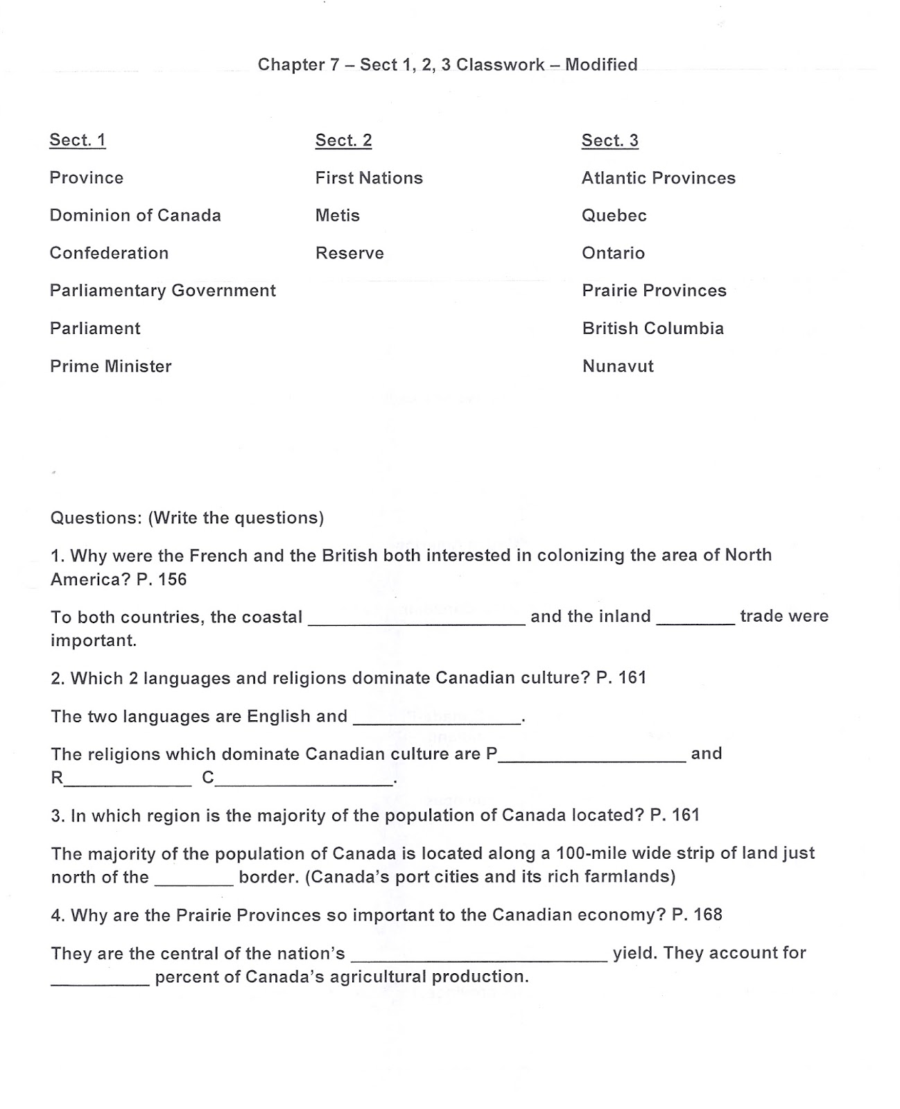 Mr. E's World Geography Page: World Geography 2020-21: Chapter 7: Human ...
