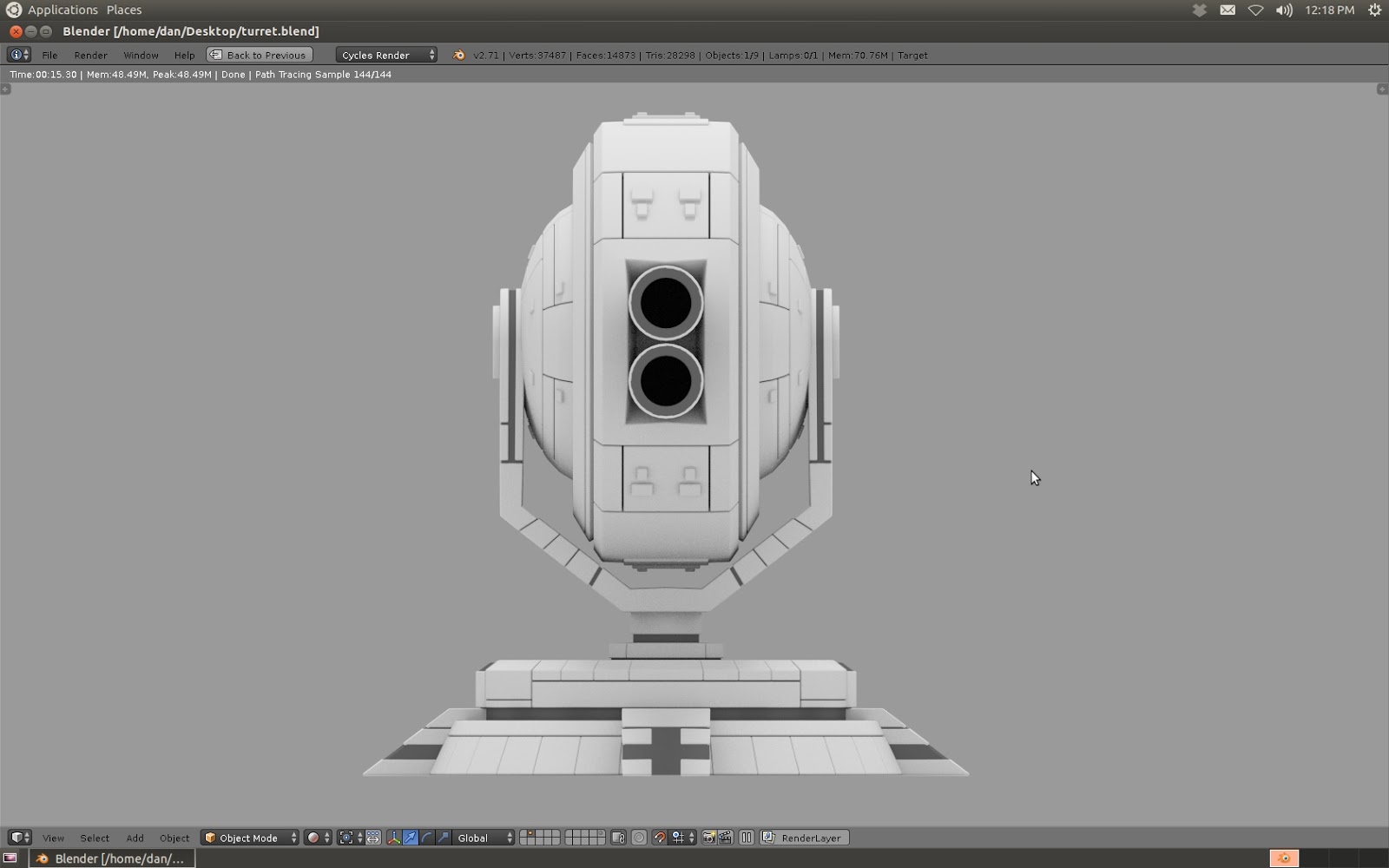 On Laser Turrets - CGI | Sci-fi Art