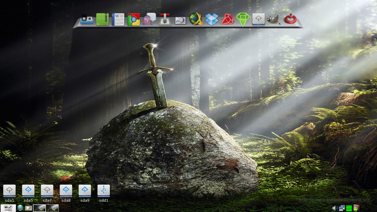 La guarida del manga y anime: Wbar dock flotante para puppy linux (este ...