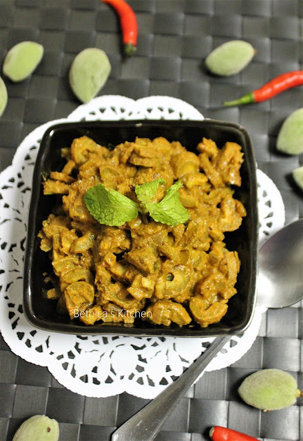 Bethica's Kitchen Flavours: Green Almond Curry