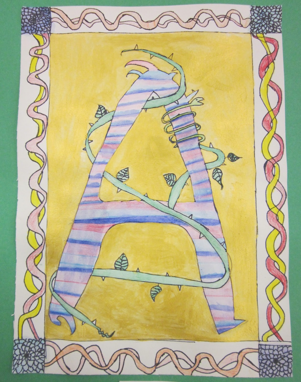 Student Art Gallery: Illuminated Letters