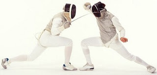 Reglas y área de una cancha de esgrima : Reglas y área de una pista de ...