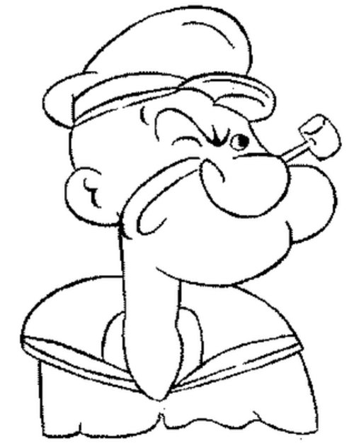 Popeye The Sailor Coloring Pages For Kids >> Disney Coloring Pages