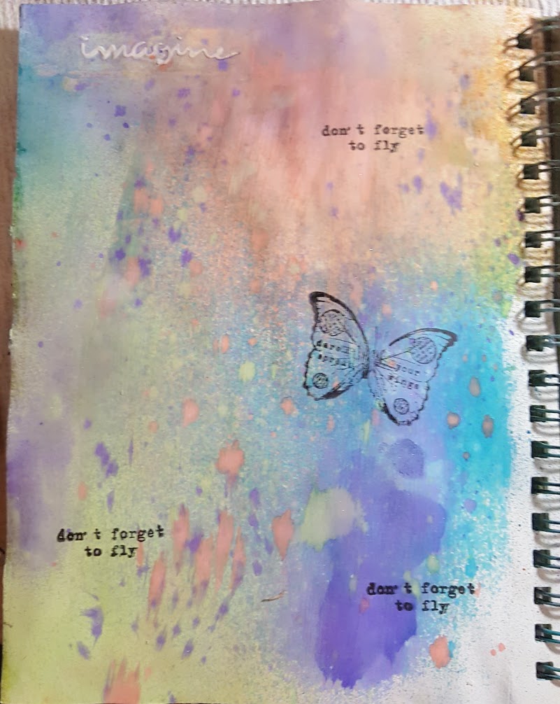 INSPIRE: A Colorful Whimsical & Fun Art Journal Layout: My Crazy Life