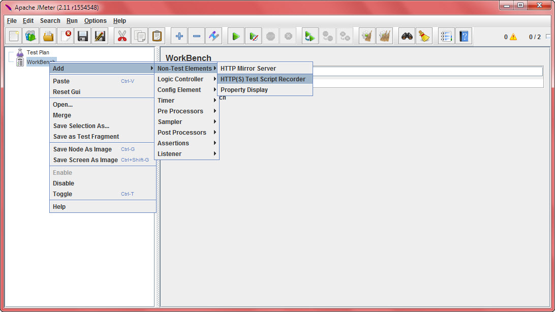 Jmeter User Manual Recording In Jmeter Using Test Script Recorder