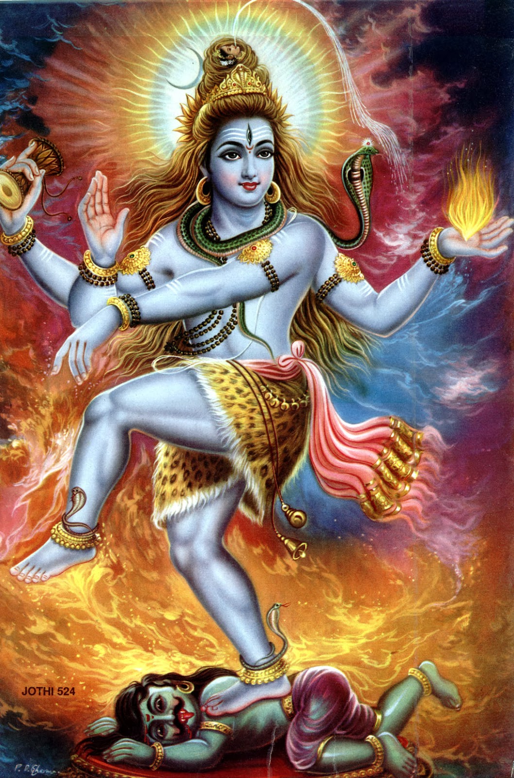 Sattva Amrita Rudra Shiva From The Book India The Gods And Heroes By E Geraskina