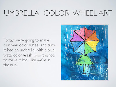 Art-A-Baloo Crew: Color Wheel Umbrellas: A Lesson in Color and Texture