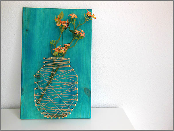 Die Bildersammlerin: String Art Vase ....